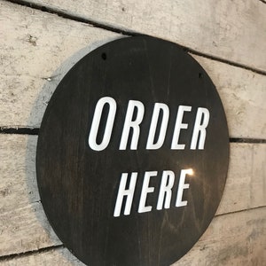 Order Here Pick up Here BUSINESS Sign Custom COFFEE SHOP Restaurant ...