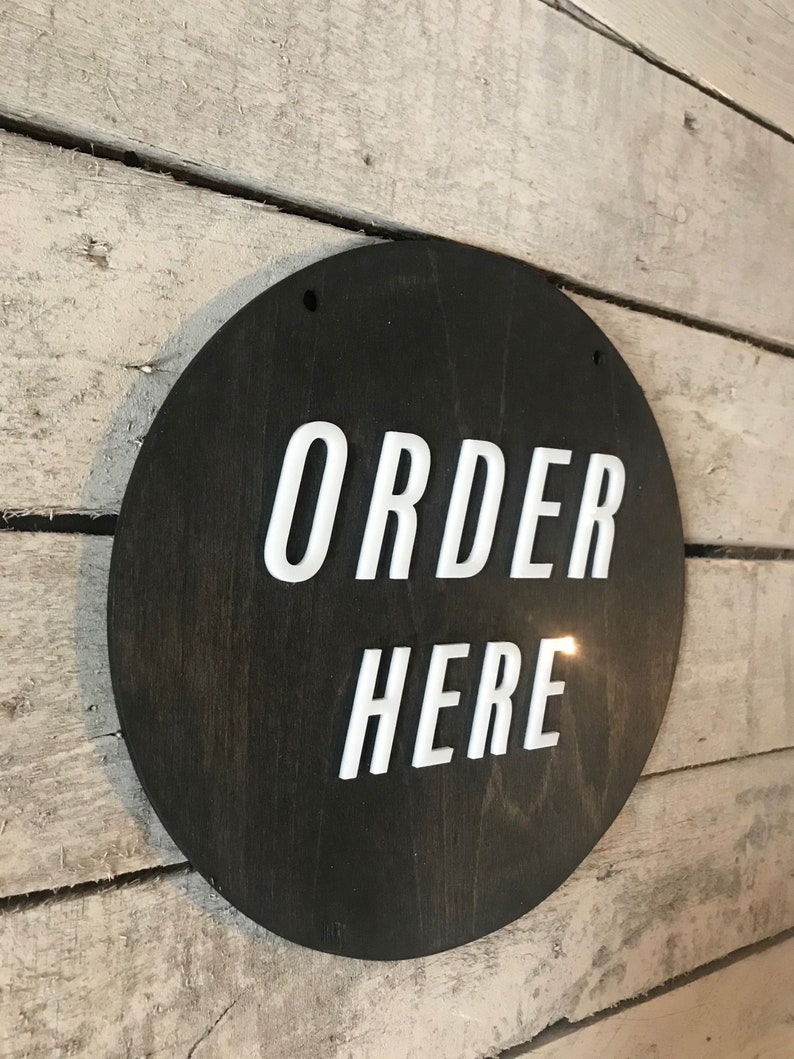 Order Here Pick up Here BUSINESS Sign Custom COFFEE SHOP - Etsy