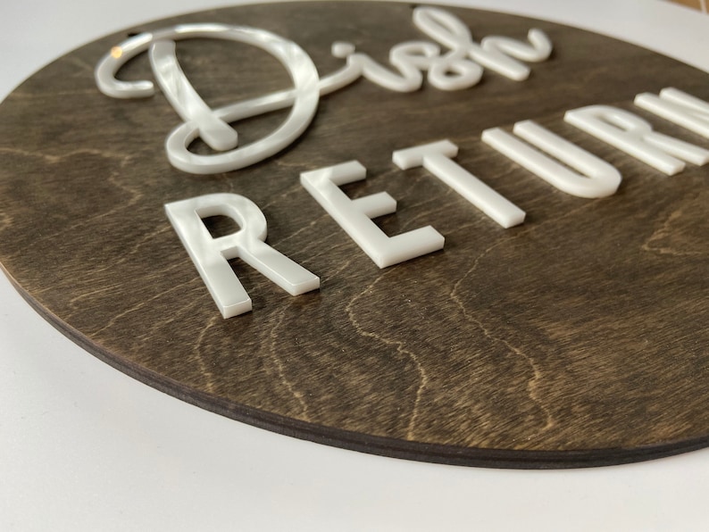 Dish Return BUSINESS Sign Wayfinding Custom COFFEE SHOP | Etsy