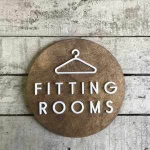 Fitting Room Sign Business Clothing Boutique Store Retail Window ...