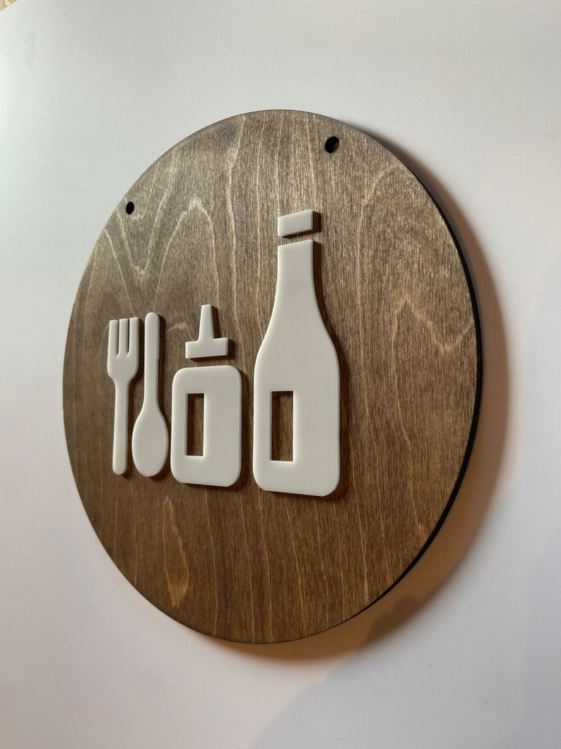 Condiment Icons Restaurant BUSINESS Sign | Custom Cafe COFFEE SHOP ...