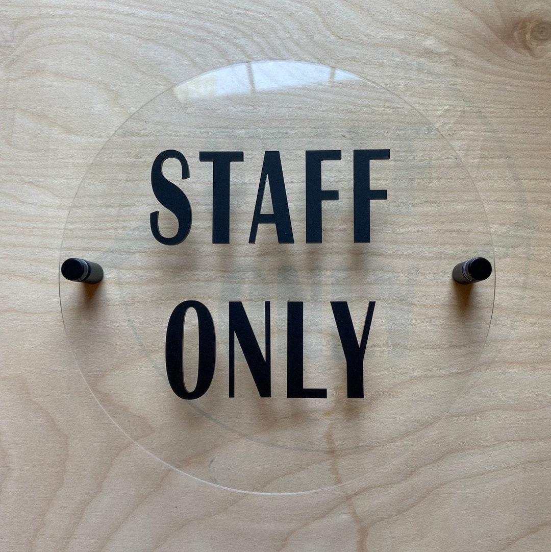 Custom Text Sign 9x9 Clear Acrylic Black Text and - Etsy