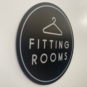 Fitting Room Sign | Business Clothing Boutique Store Retail Window ...