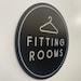 Fitting Room Sign Business Clothing Boutique Store Retail Window ...