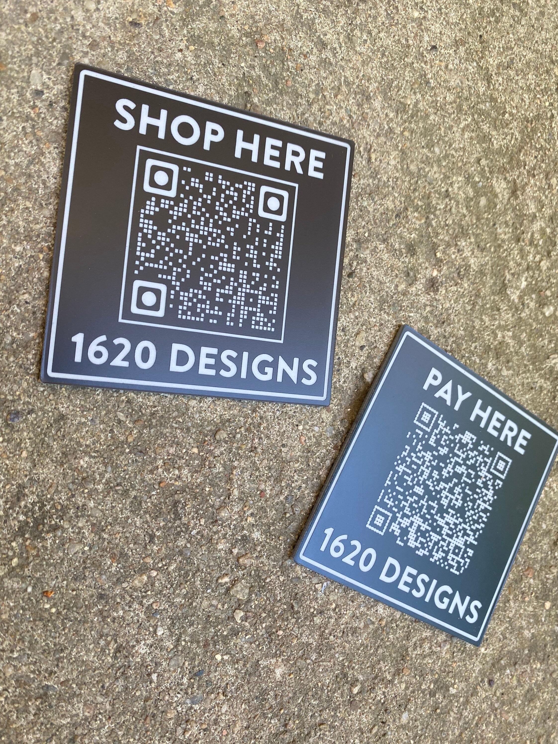 Custom QR Code Social Media Window Sign for Business | Ice Cream Shop ...