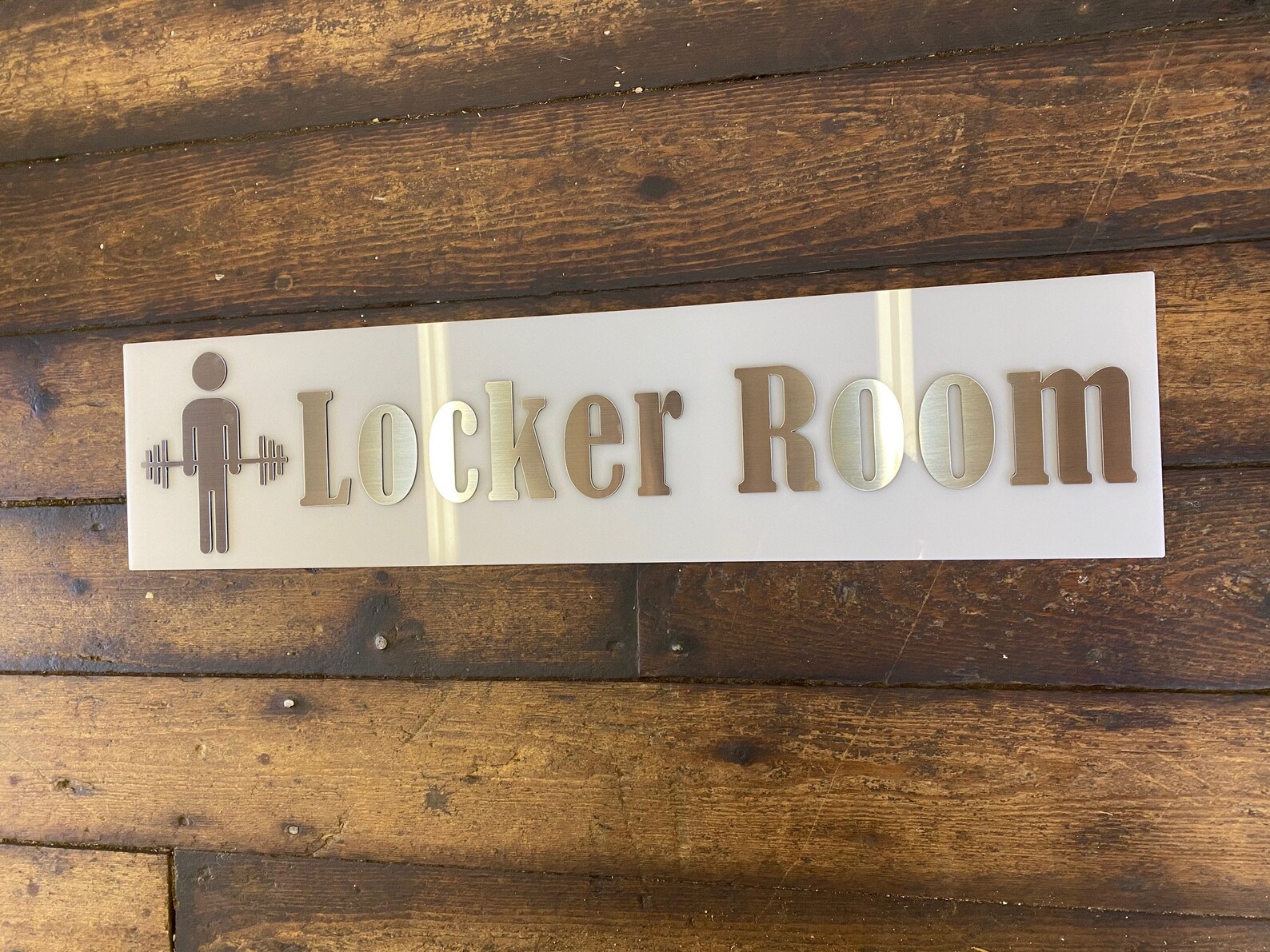 Large Gym Locker Room Directional Sign Custom Crossfit | Etsy