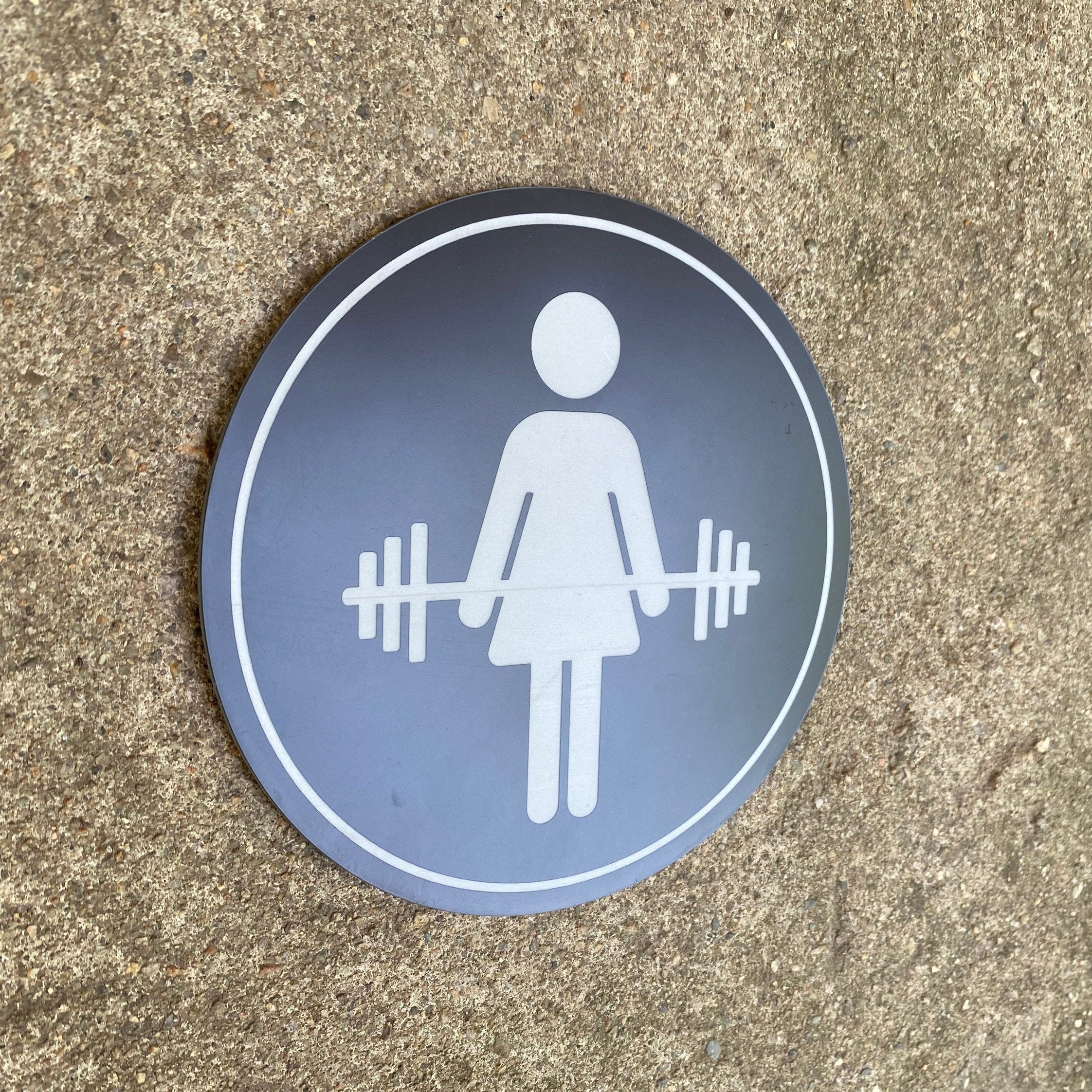 Gym Restroom Signs JOYRESIDE Men Women Weight Unisex Restroom Bathroom