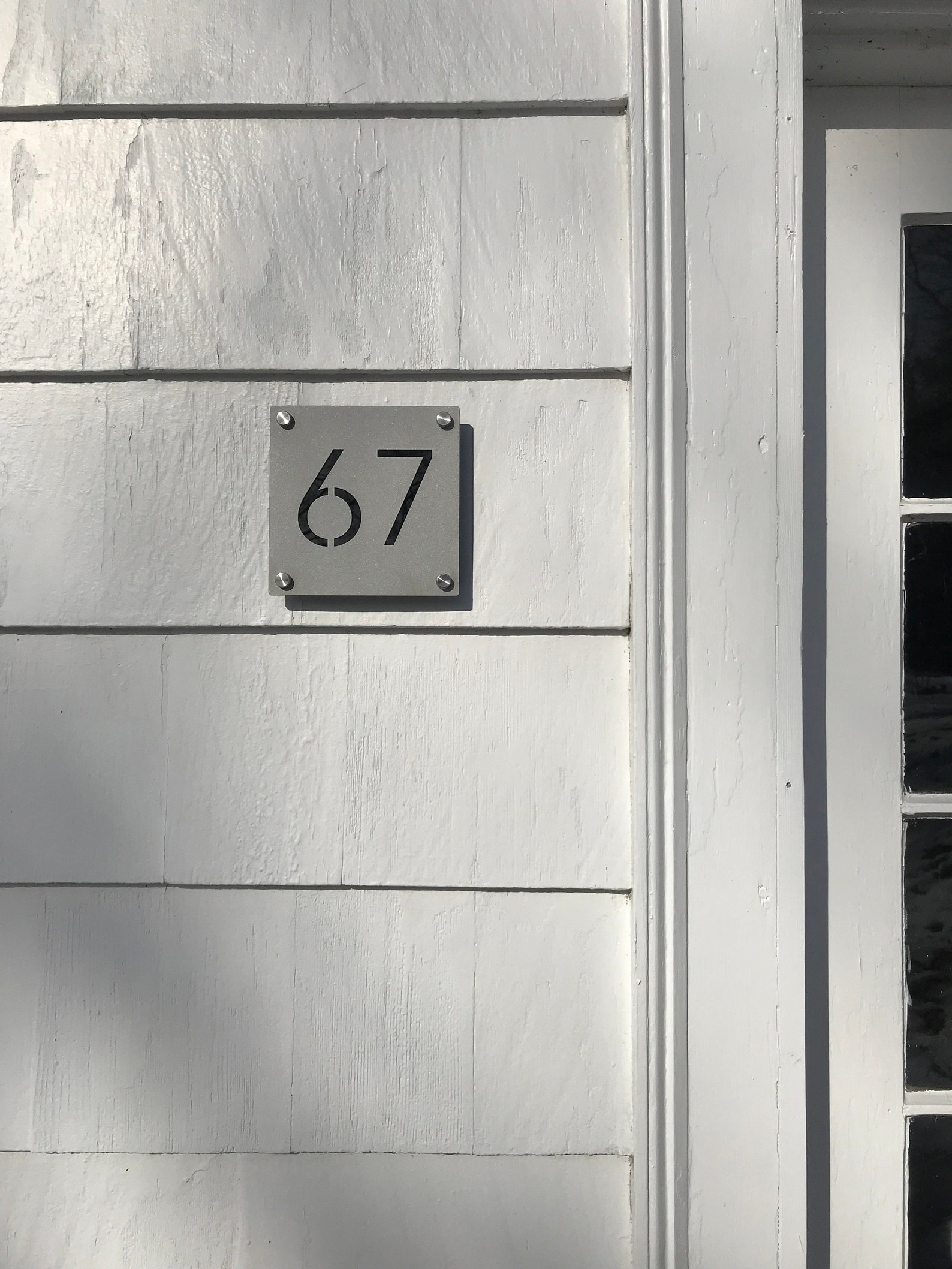 House Number Sign 5.5"x5.5" | Modern Custom Home Acrylic Street Address ...