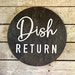 Dish Return BUSINESS Sign Wayfinding Custom COFFEE SHOP Restaurant ...