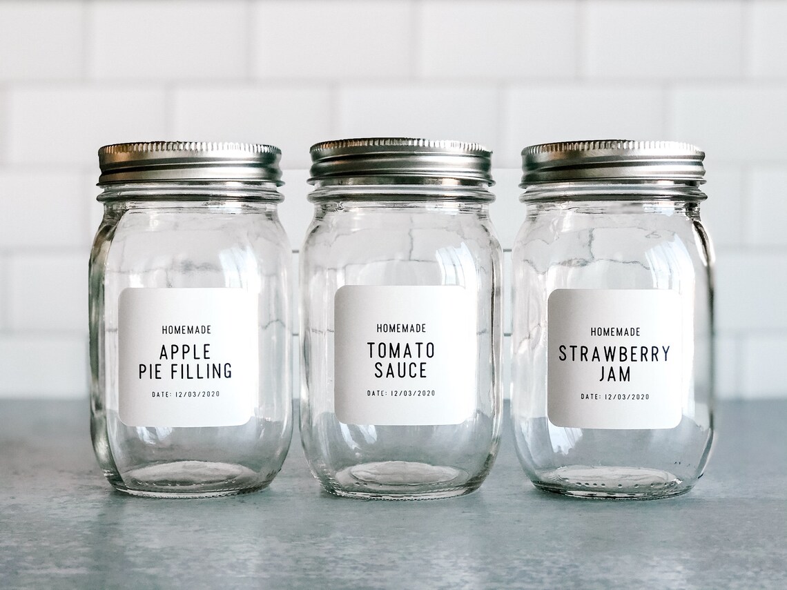 Canning Labels Mason Jar Labels / Custom Canning Labels / | Etsy