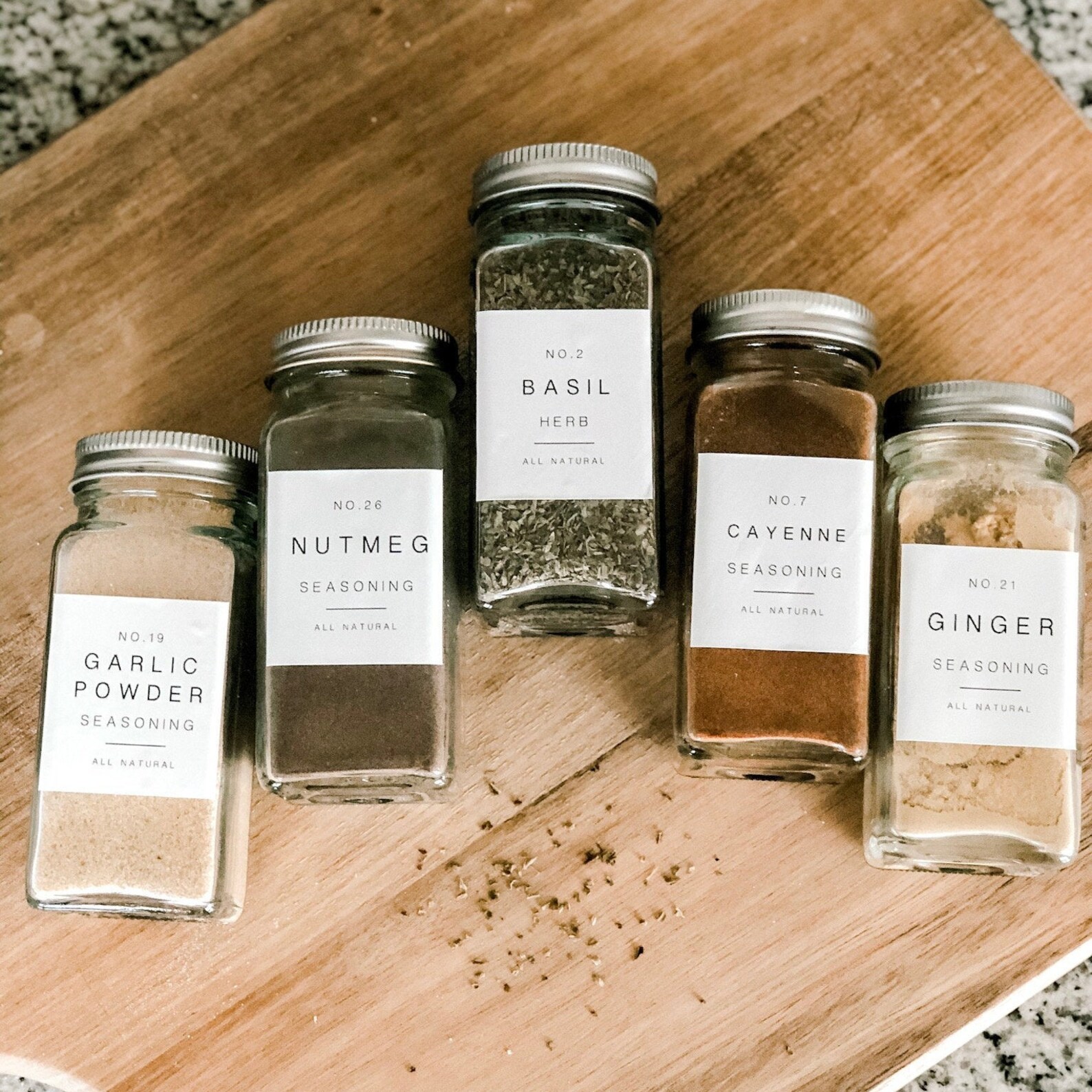 Spice Labels / Minimal Spice Labels/ Organization / Christmas - Etsy