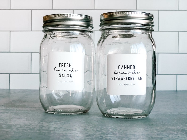 Canning Labels Mason Jar Labels / Custom Canning Labels / - Etsy