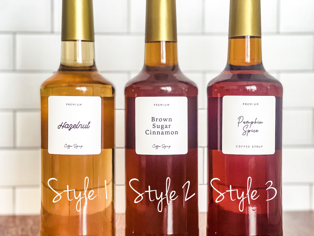 Coffee Syrup Labels / Coffee Bar Organization / Custom Labels for ...