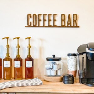 Coffee Syrup Labels / Coffee Bar Organization / Custom Labels for ...