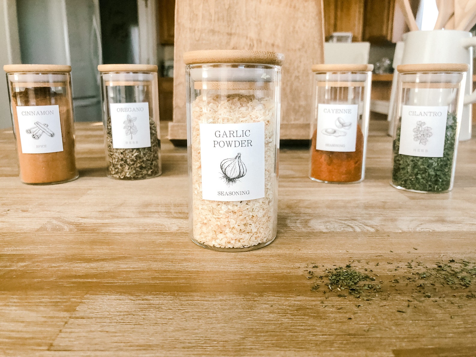 60 Vintage Spice Labels / Farmhouse Spice Labels/ Organization ...