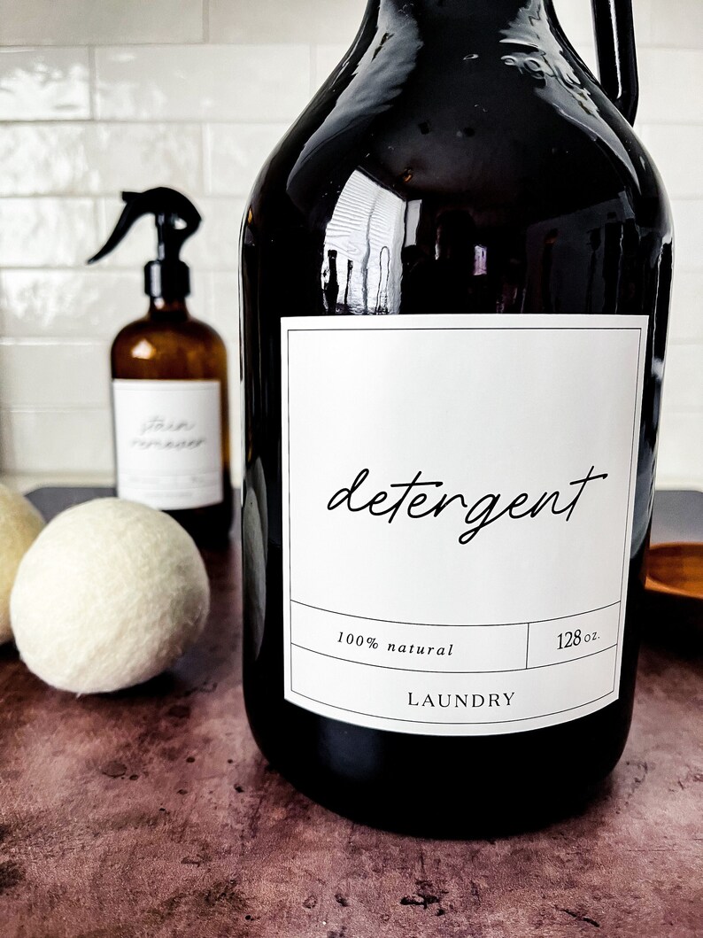 Laundry Room Labels / Laundry Room / Laundry Decor / Canister - Etsy