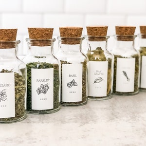 60 Vintage Spice Labels / Farmhouse Spice Labels/ Organization ...