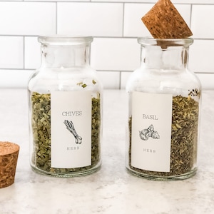 60 Vintage Spice Labels / Farmhouse Spice Labels/ Organization ...