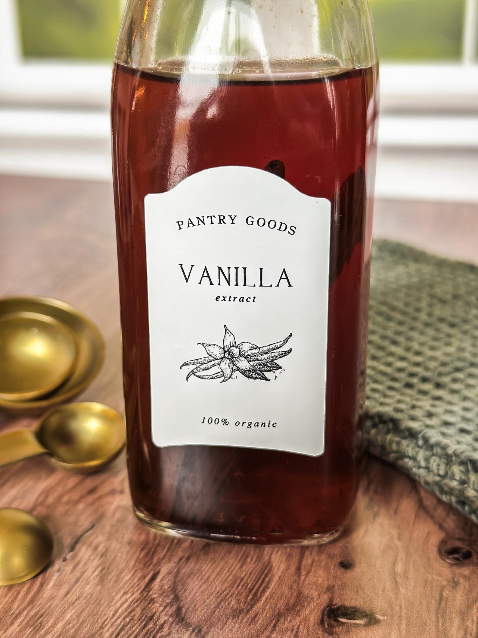 Homemade Vanilla Extract Labels: English Inspired Gift Stickers, Set of ...
