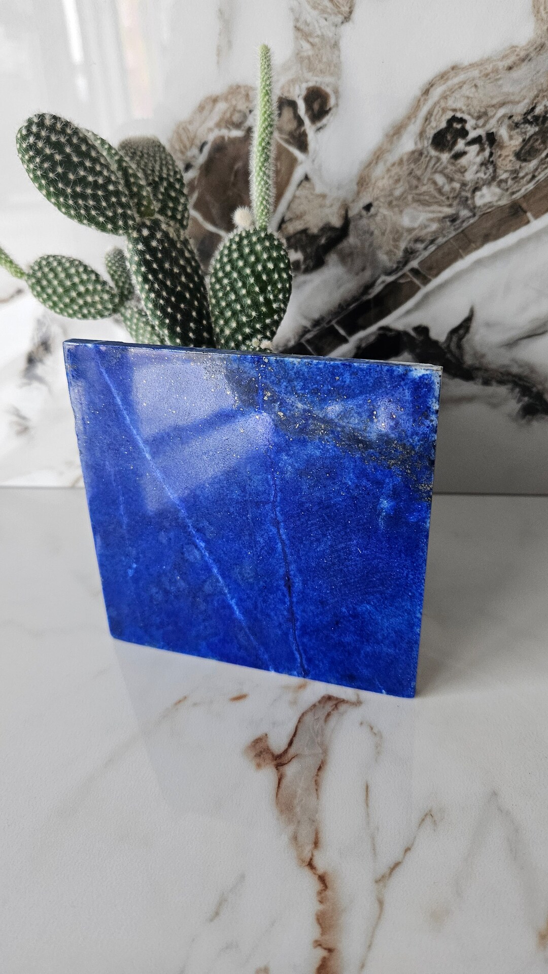 10 X 10 Cm Lapis Lazuli Stone Tile | Anxiety, Birthday Gift, Confidence ...