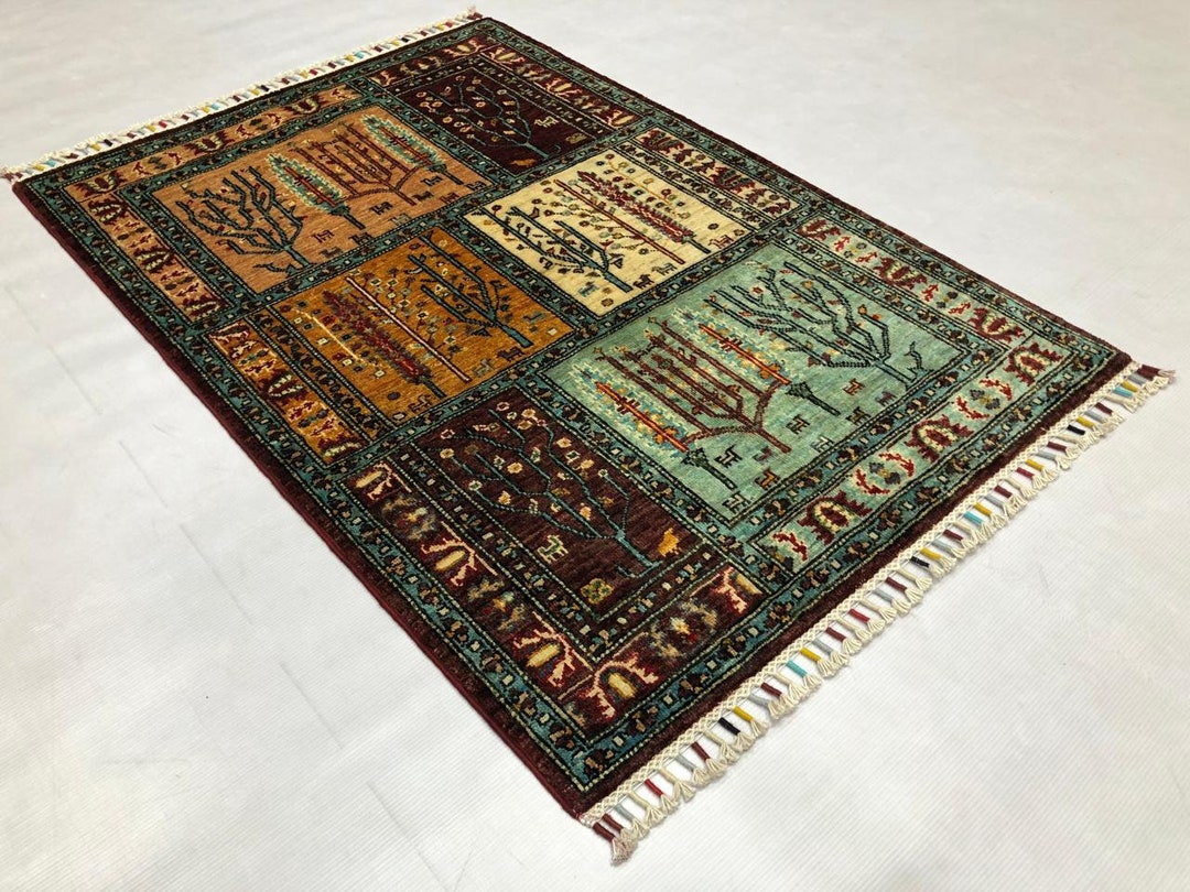 Handmade 4x3 Feet Ghazni Afghan Rug, High-pile Rugs, Outdoor Rug ...