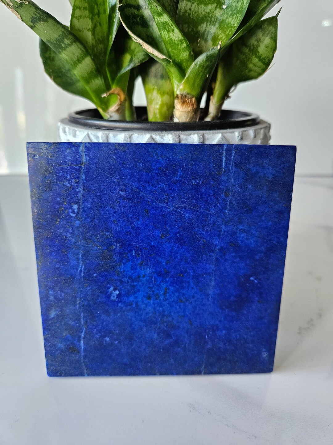 Quality 10 X 10 Cm Polished Stone Sided Tile | Crystal Gift, Inner Truth, Leadership, Lapis ...