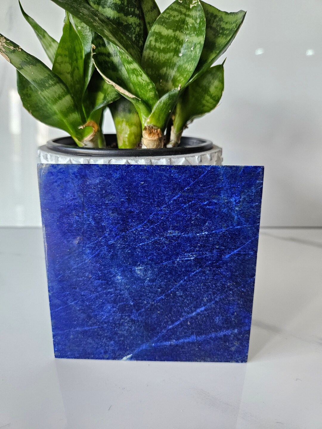 10x10 Lapis Lazuli Stone Tile | Crystal Decor, Raw Stone, Loose Stone ...