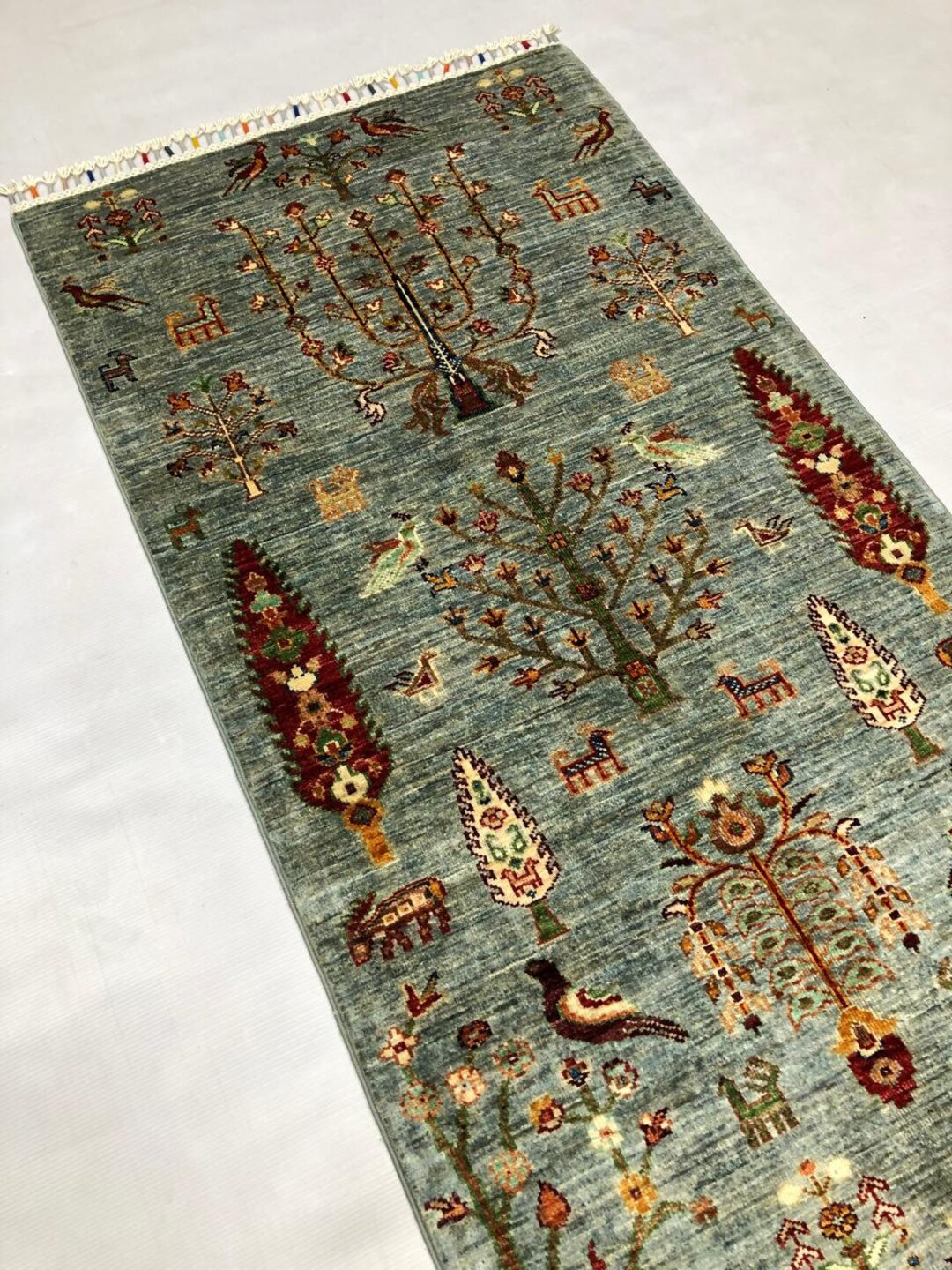 Handmade 6 Feet Runner Ghazni Afghan Rug, Gift for Moms, Persian Rug ...