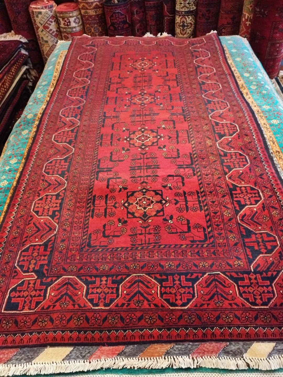 3x7 Feet Handmade Khamyab Runner Rug From Afghanistan - Etsy