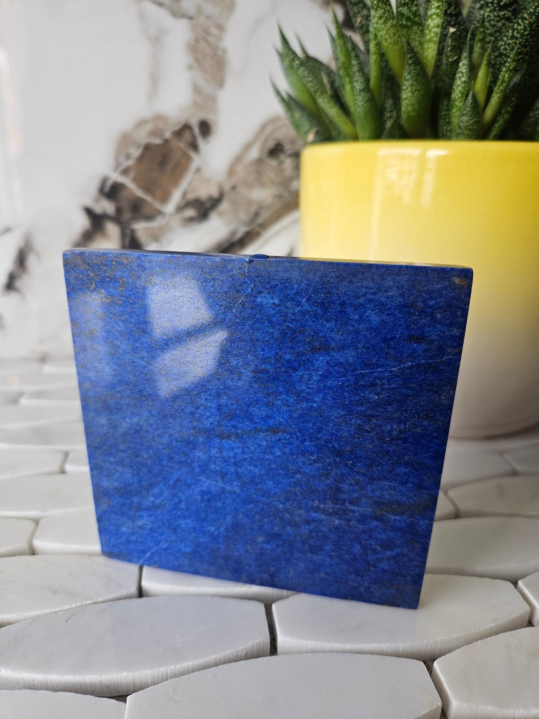 10 X 10 Cm Polished Stone Sided Tile A Lapis Lazuli, Lapis Tiles ...