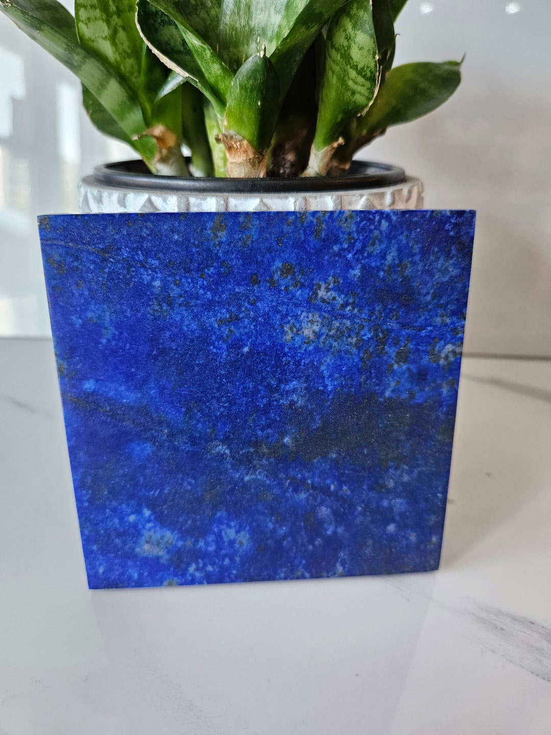 10x10 Lapis Lazuli Stone Tile | Flat Back, Flagstone, Marble, Worry ...