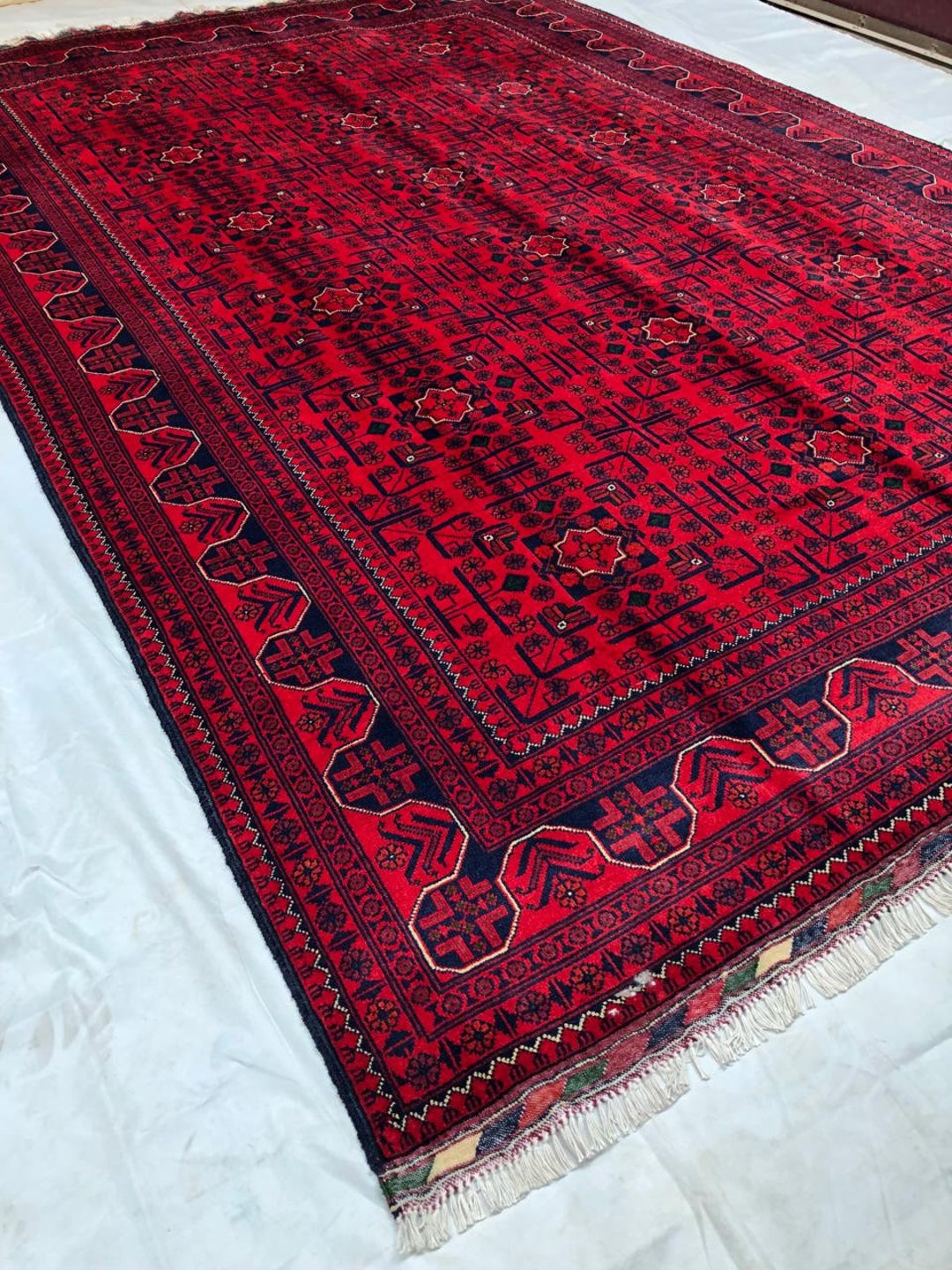 Traditional 10x7 Feet Top Quality Khamyab Handmade Afghan Rug, Persian ...