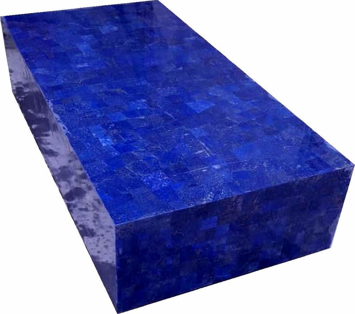Lapis Lazuli Table Coffee Table Unique Coffee Table Table | Etsy