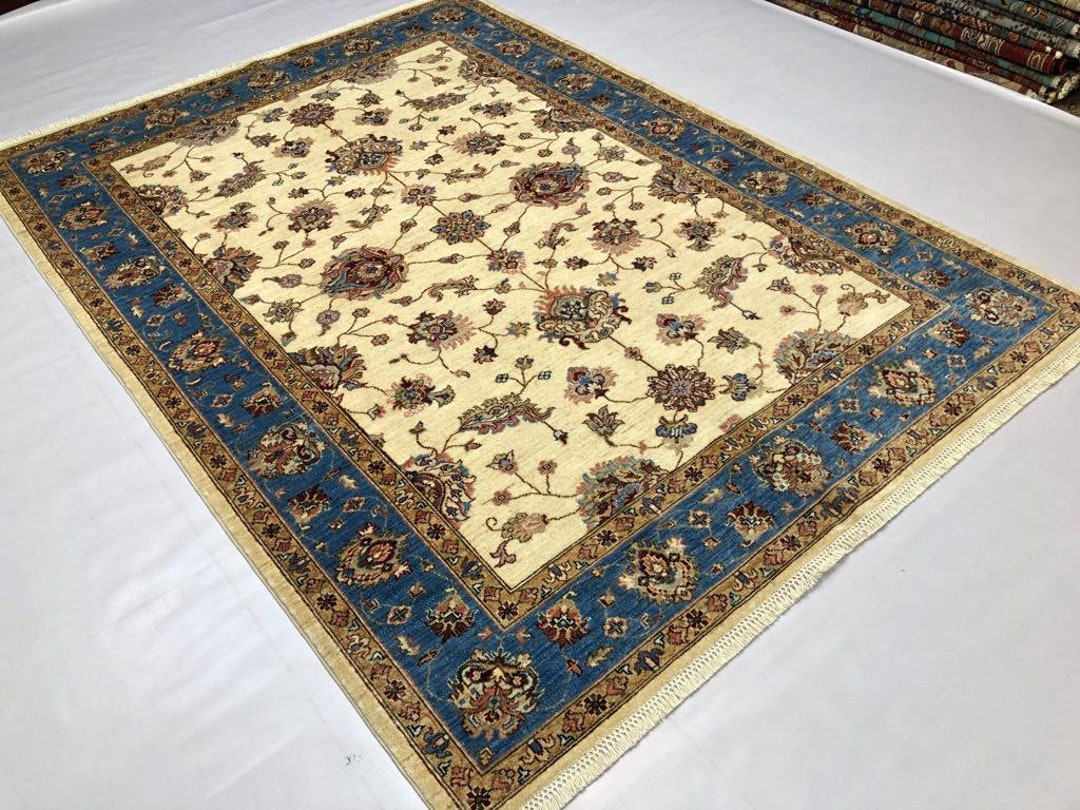 8x6 Afghan Chobi Rug, Bedroom Rug, Tiger Rugs Mandir for Home, Amazon ...