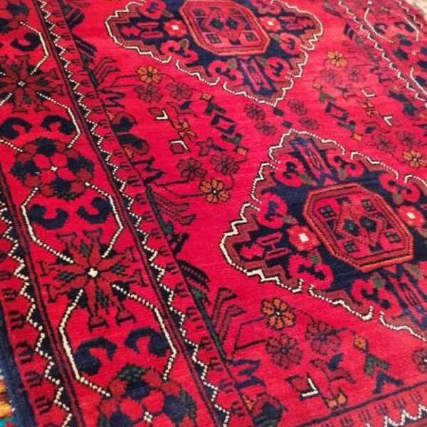 Turkish Persian Red Rug - Etsy