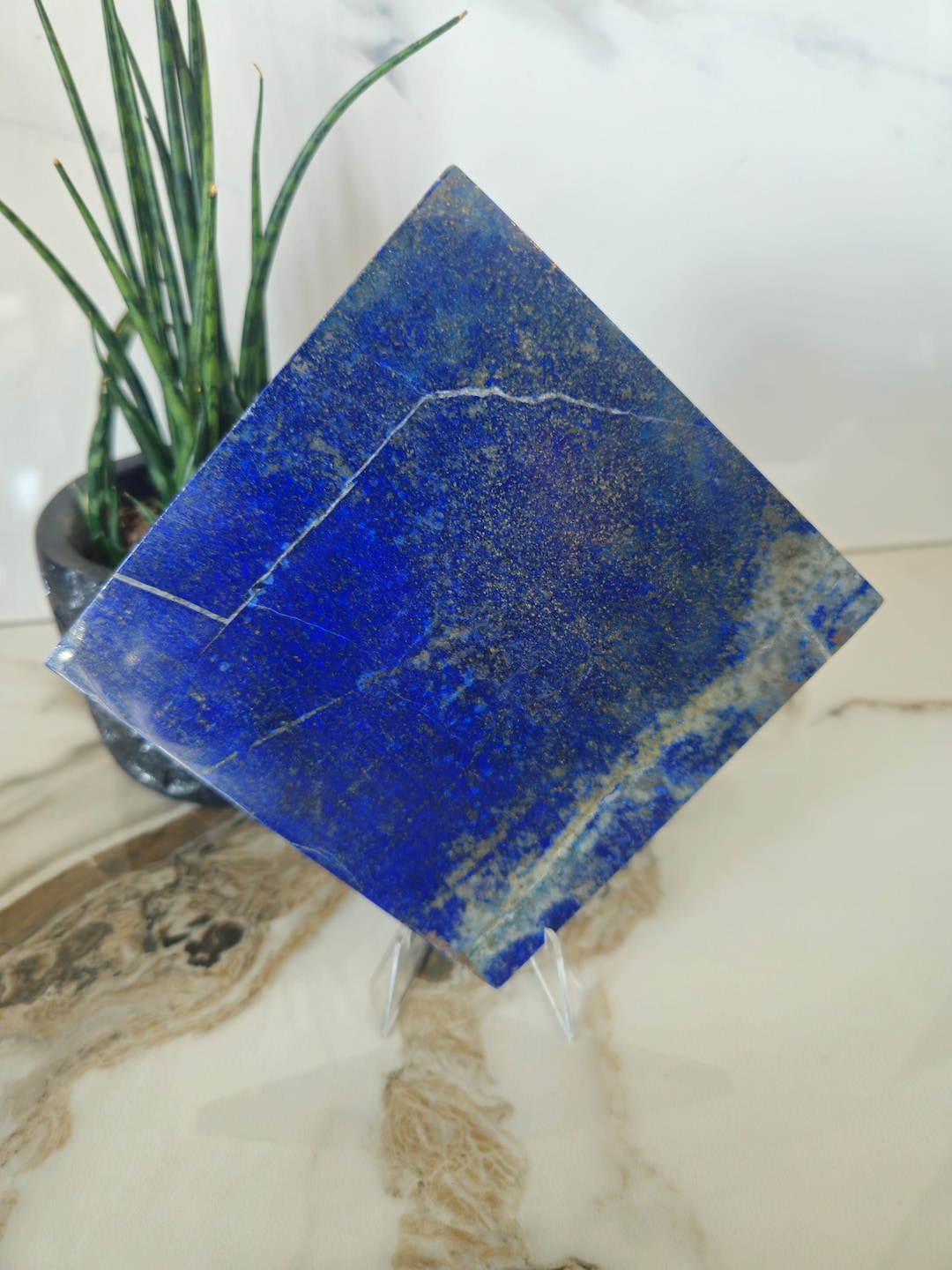 10x10 Lapis Lazuli Stone Tile | Blue Stone, Crystal Gifts, Small ...