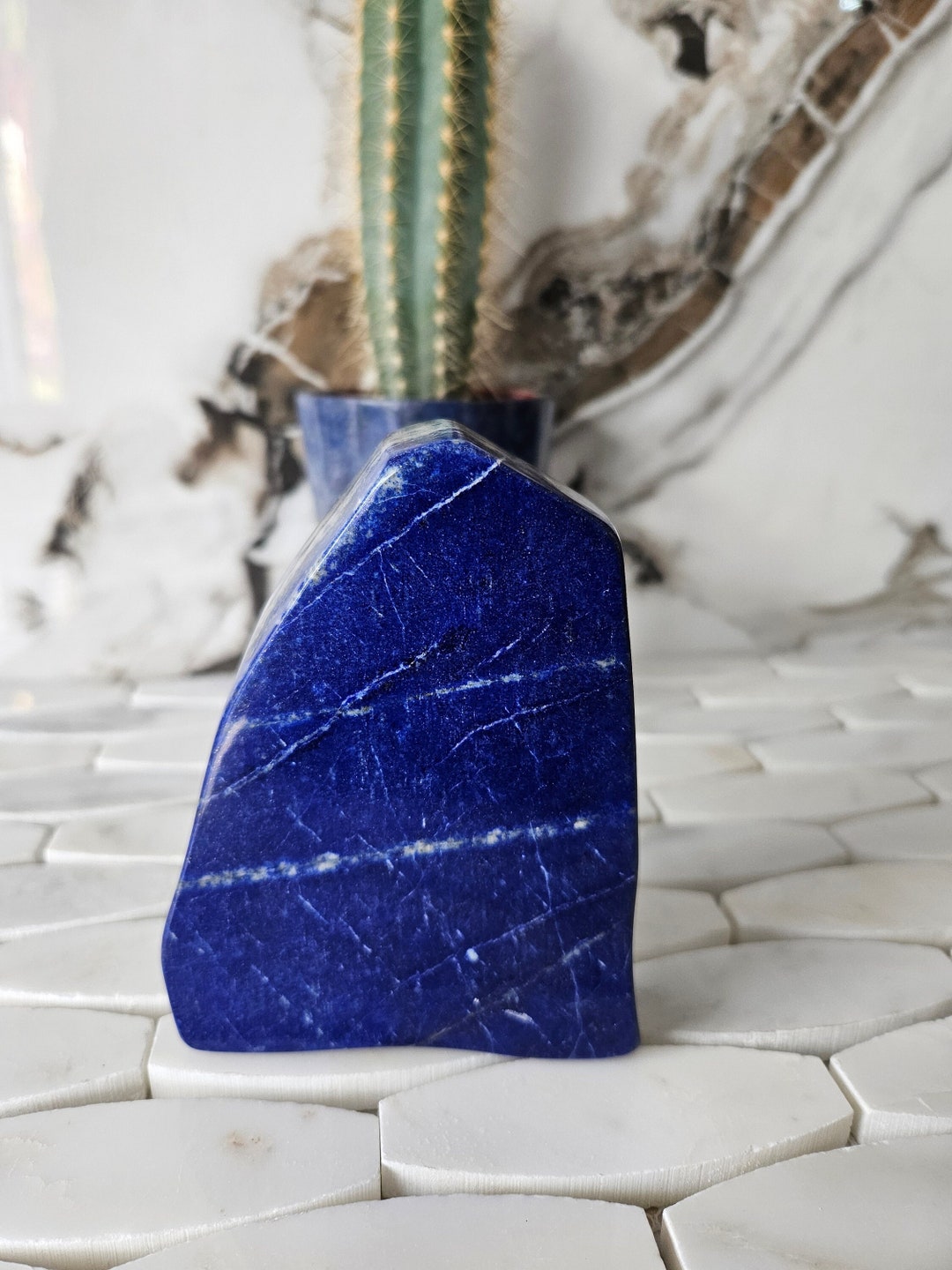 Tumbled Stone A++ Lapis Lazuli Free Form, Raw Natural Blue Stone ...