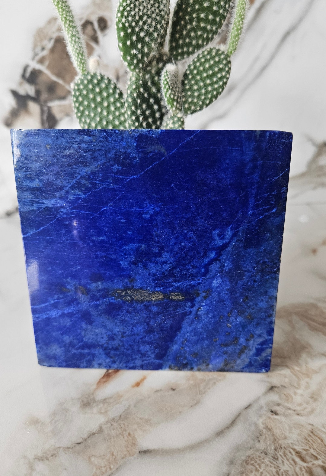 Polished Stone Sided Tile | A+++ Lapis Lazuli, Jewlery, Birthday Gift ...