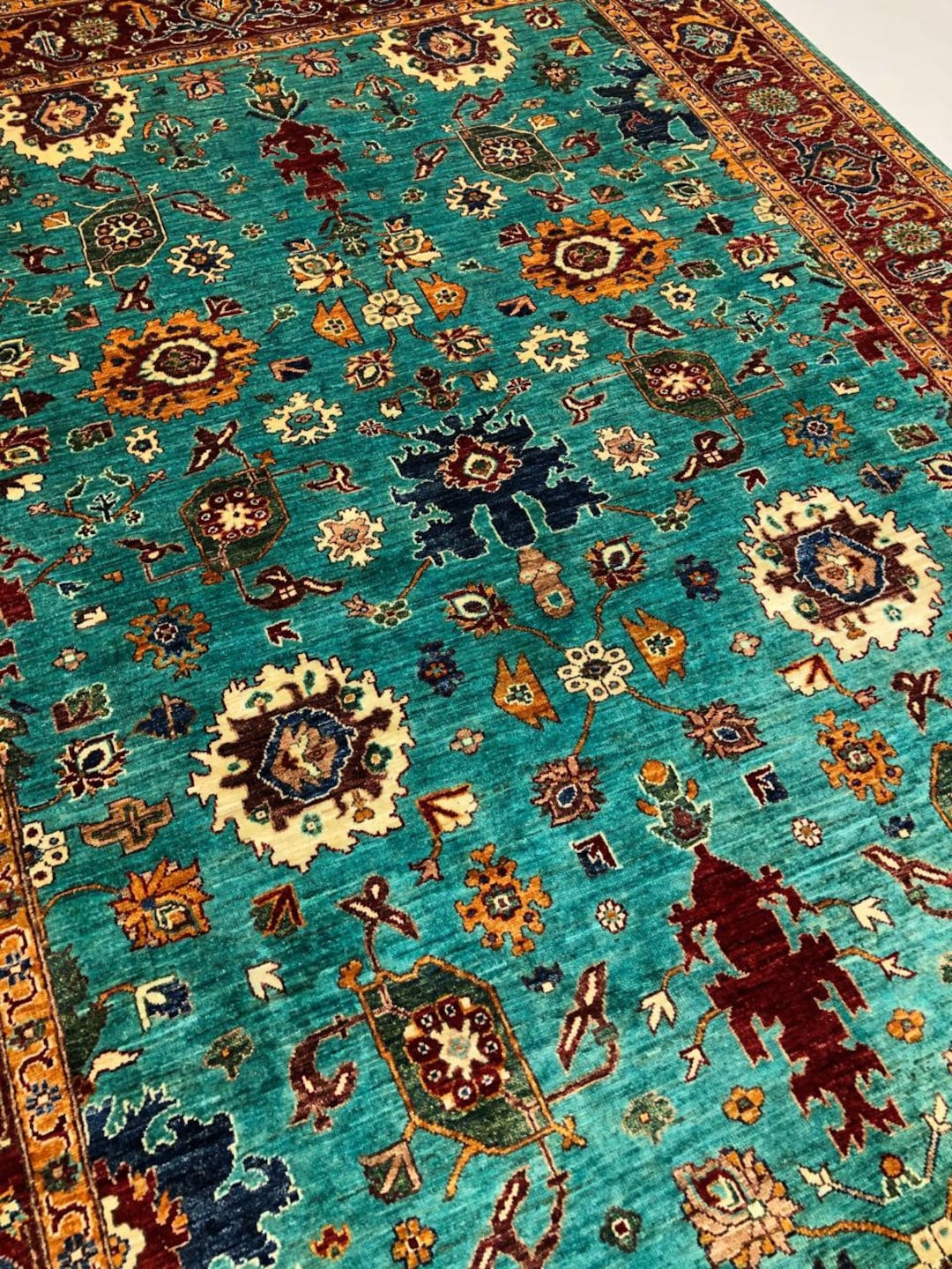 9'8x6'9 Mamluk Afghan Rug Handmade Rug | Traditional Patterns Rugs ...
