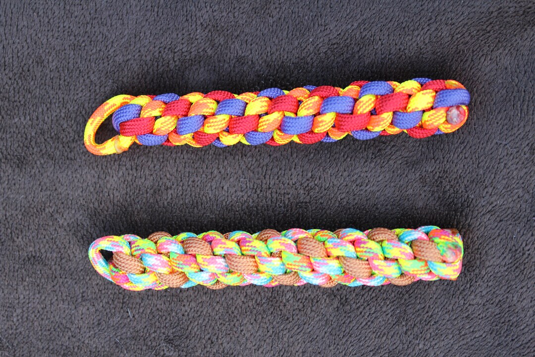Crown Sinnet: 3 Color Spiral Custom Paracord Keychain - Etsy