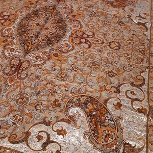 Marvelous Handmade, Square Shape, Paisley Design Tablecloth. Gift Idea ...