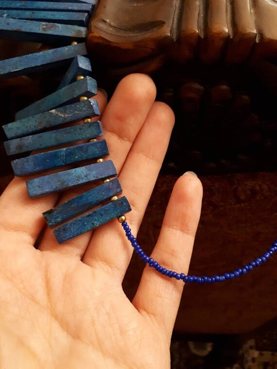 Stunning cobalt blue graduated rectangular cuboid sto… - Gem