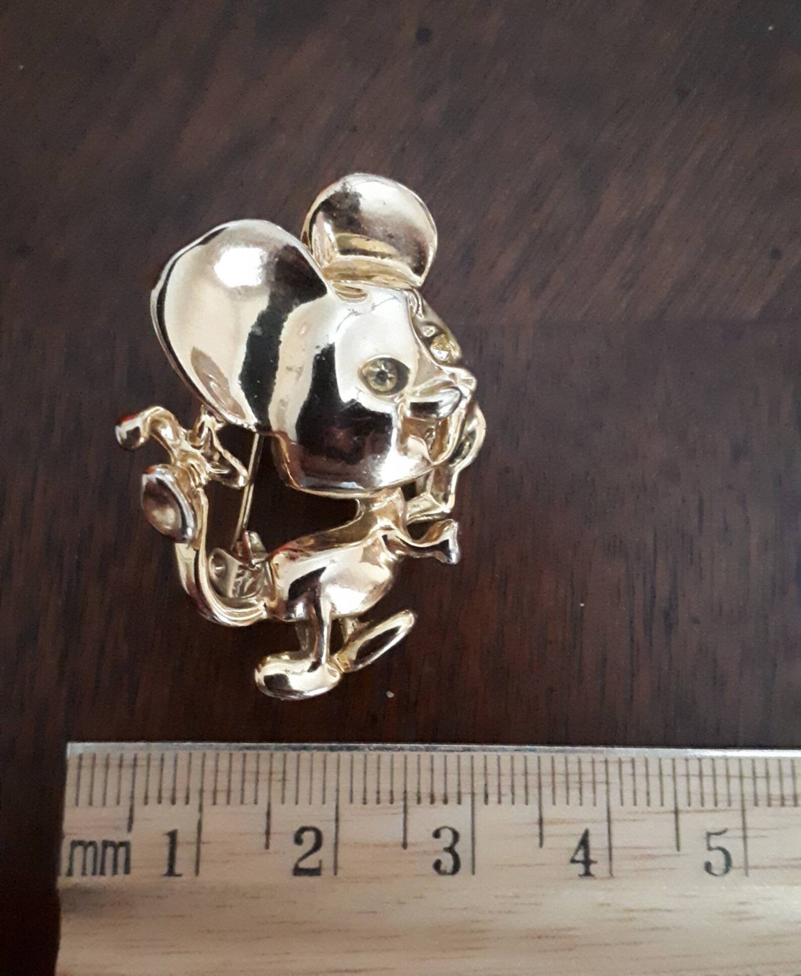 Vintage Gold Tone Little Mouse Pin Brooch. Gift Idea. Unisex | Etsy