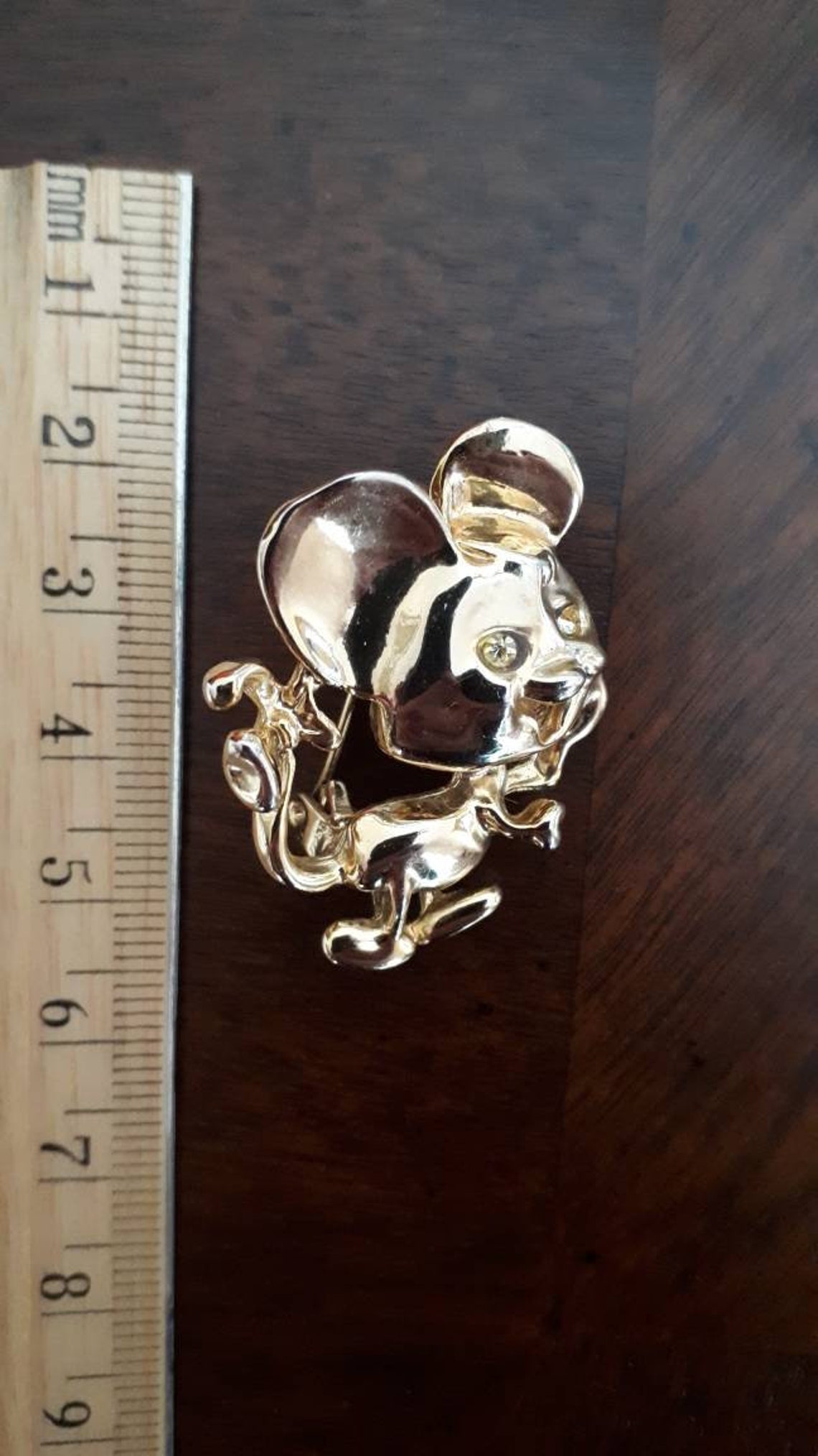 Vintage Gold Tone Little Mouse Pin Brooch. Gift Idea. Unisex | Etsy