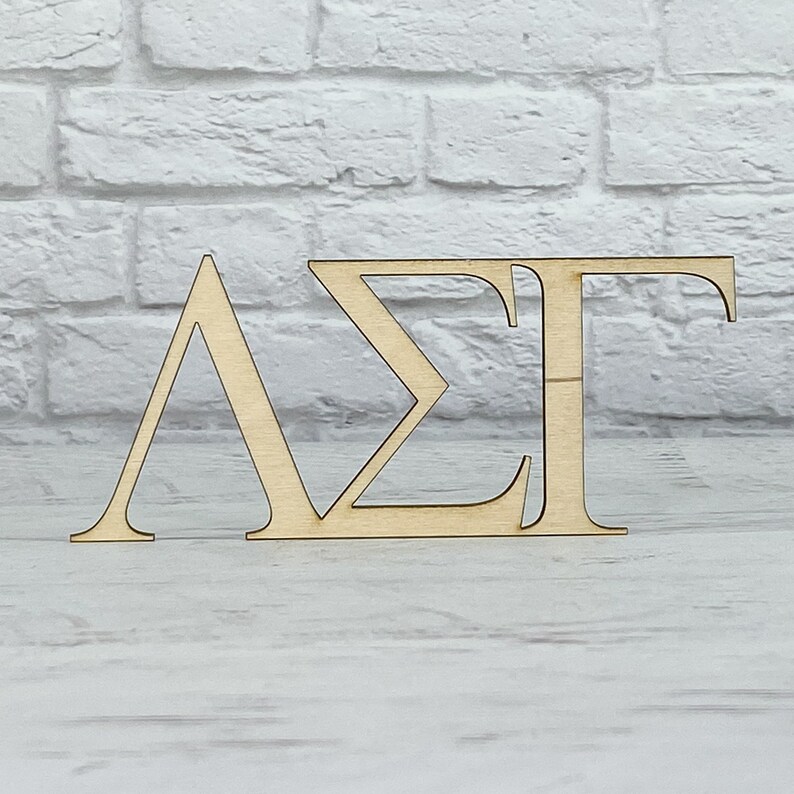 Lambda Sigma Gamma Wooden Sorority Letters Greek Letters - Etsy