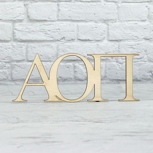 Alpha Omicron Pi Wooden Sorority Letters Greek Letters Big - Etsy