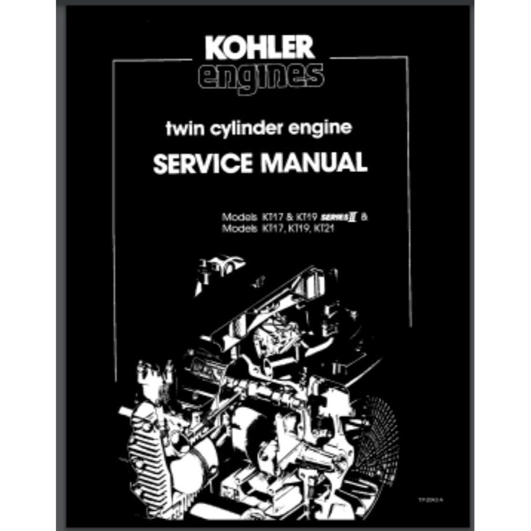 Kohler Engines Model KT17 Service Repair Manual 74 Pages 4 Cycle 17hp ...