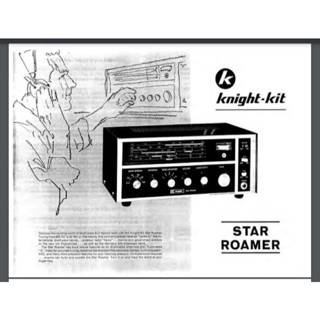Allied Radio Knight Star Roamer Receiver Shortwave Radio Owner Manual ...