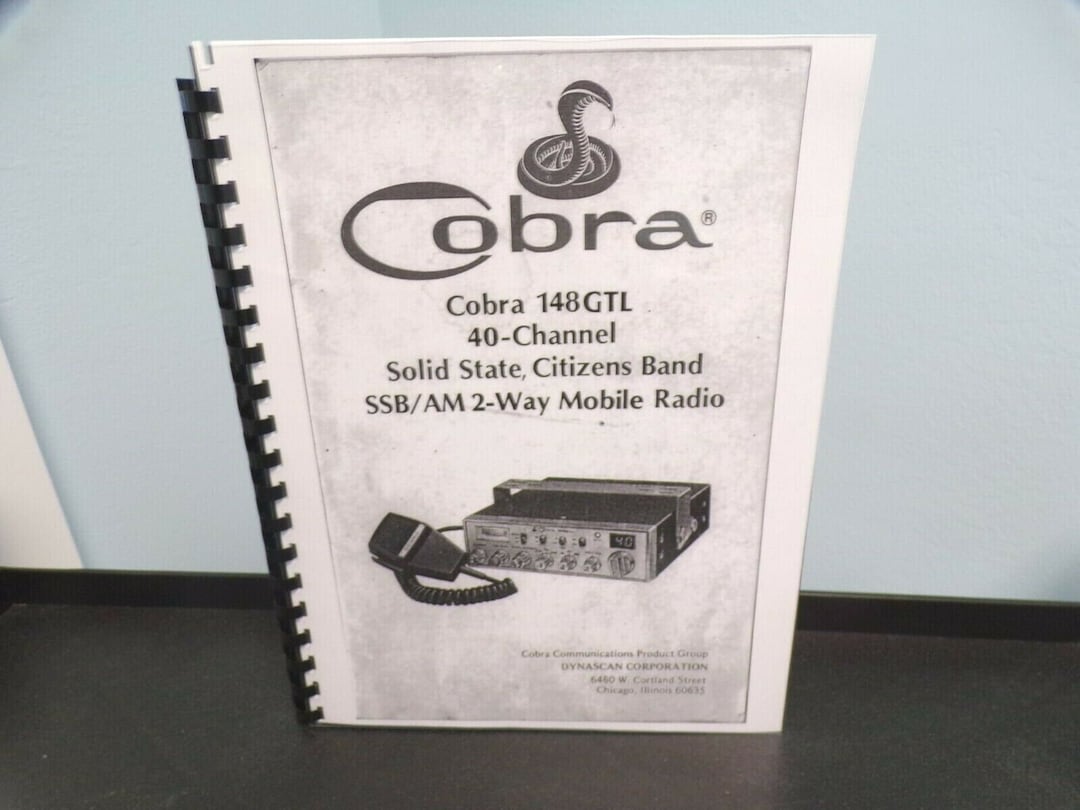 Cobra 148 GTL - Instruction Owner Manual - Etsy