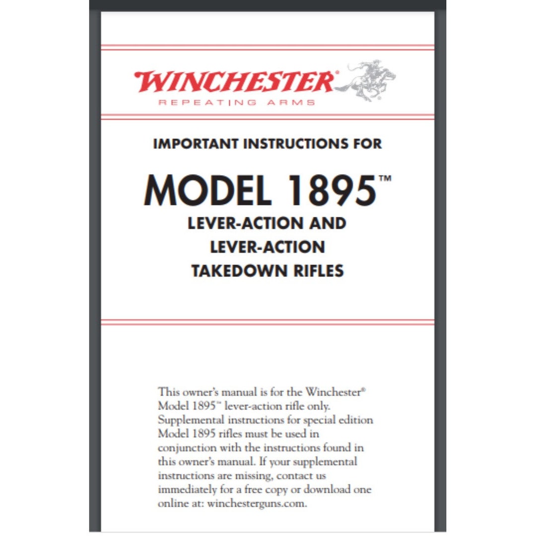 Winchester MODEL 1895 LEVER ACTION and Takedown Rifles Owner Manual 54 ...